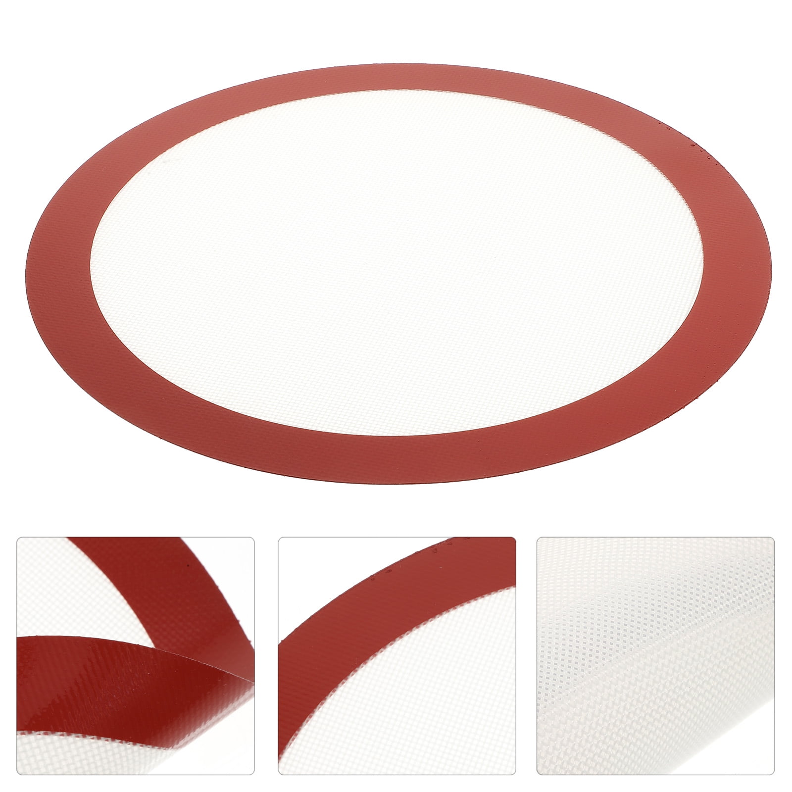 Round Silicone Mat Non- Reusable Cookie Sheet Liners Heat Resistant ...
