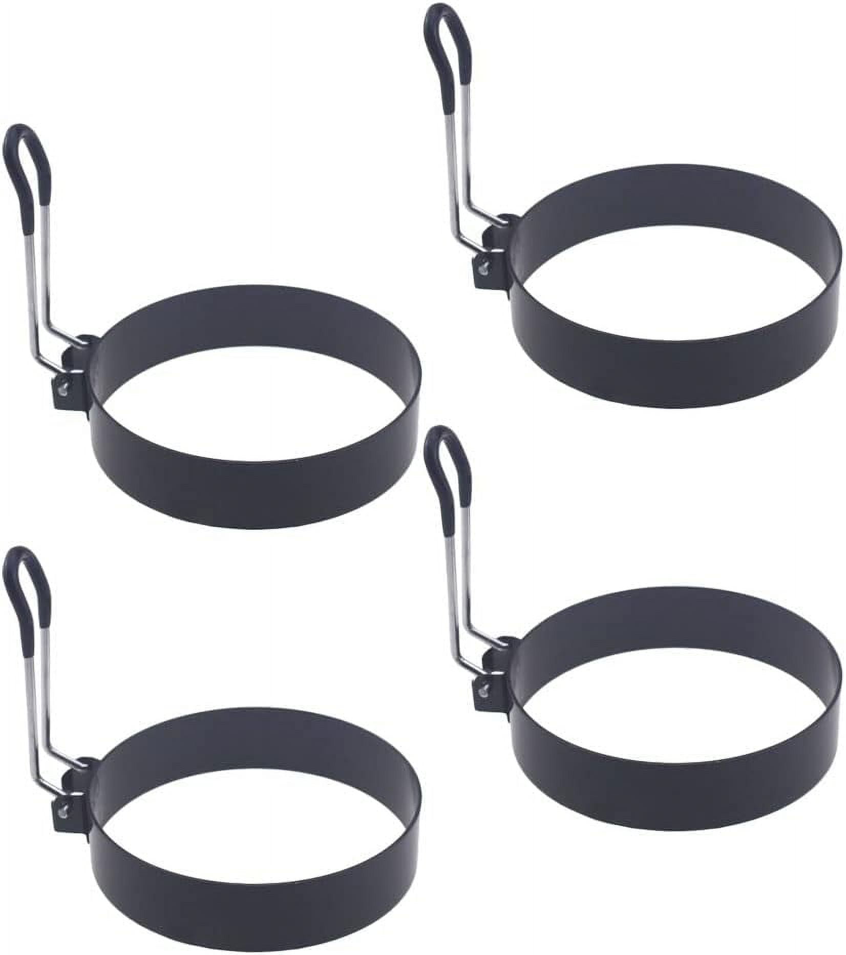 4pcs Stainless Steel Egg Cooking Rings Set Round Pancake Mould Omelette ...