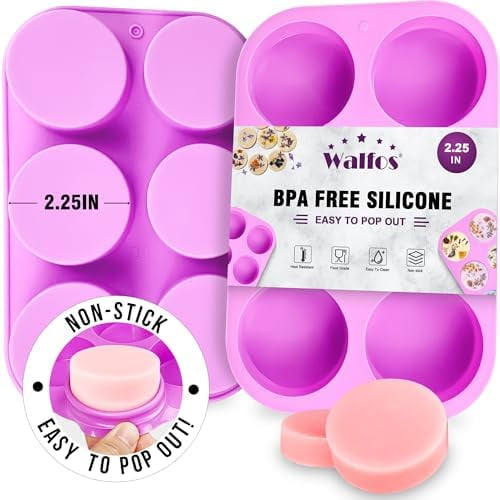 Round Silicone Soap Molds,Silicone Soap Molds,BPA Free and Non-Stick ...