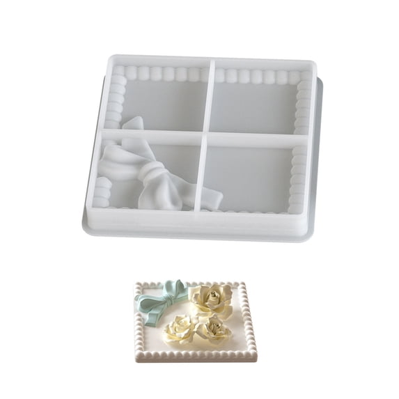 Round Silicone Tray Mold Easy Releasing Molds Square Crafting Mould ...