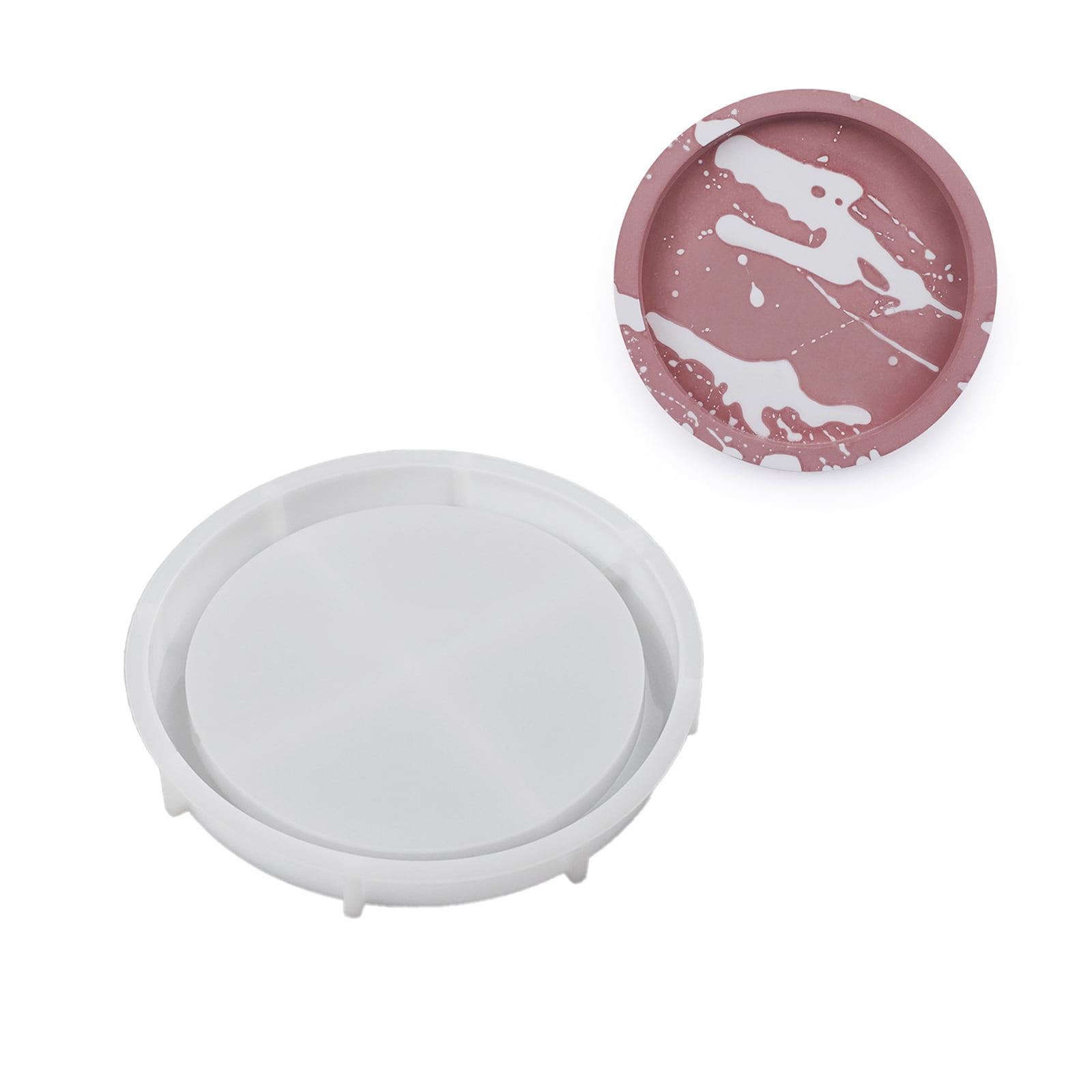 Round Silicone Tray Mold Silicone Planter Mold, Fruit Tray Molds Soft ...