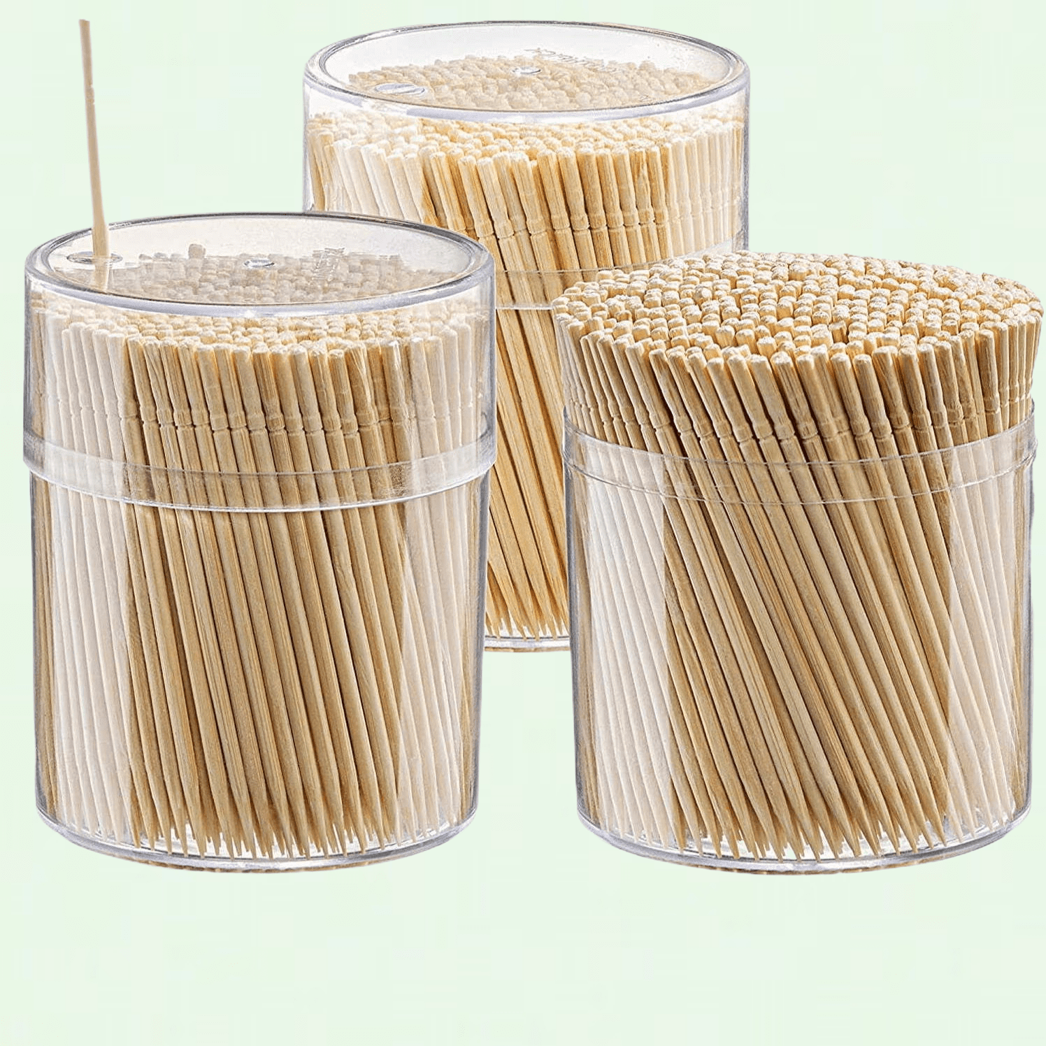 Round Single-Point Bamboo Wooden Toothpicks, Wood Tooth Picks - Walmart.com
