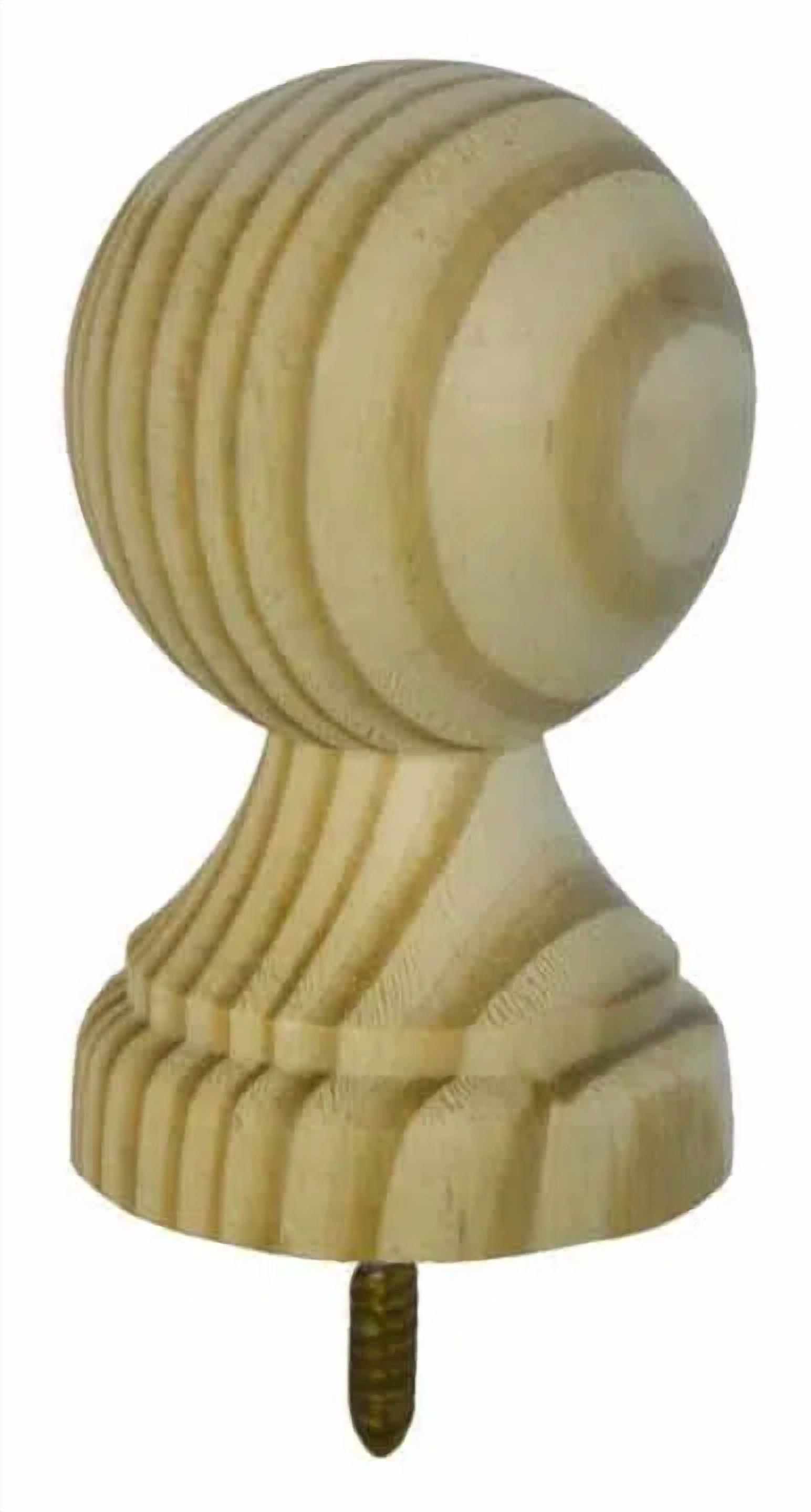 Round Small Ball Wood Finial – 4x4 Treated Pine – 12 Pack – by Island ...
