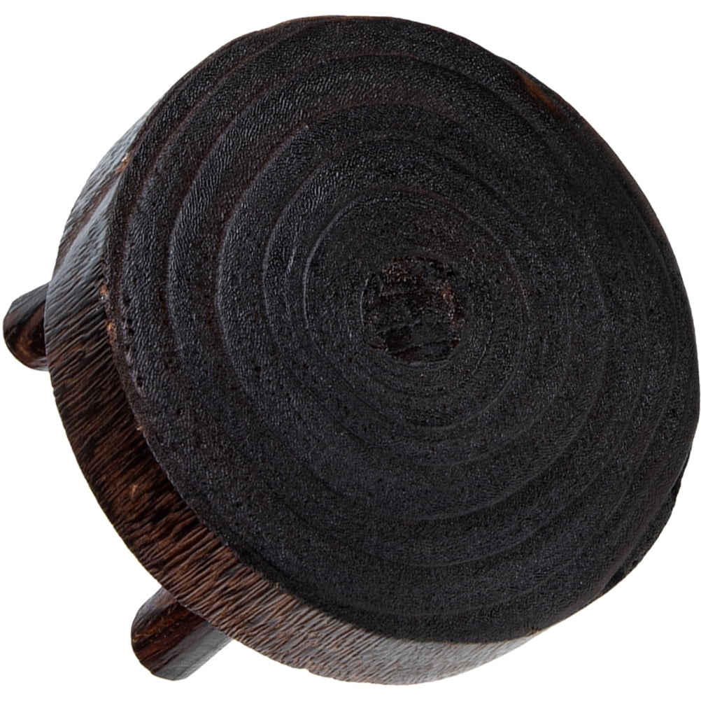 Round Small Stool Flower Stand Planter Holder Wooden Orchid Pot Pots ...