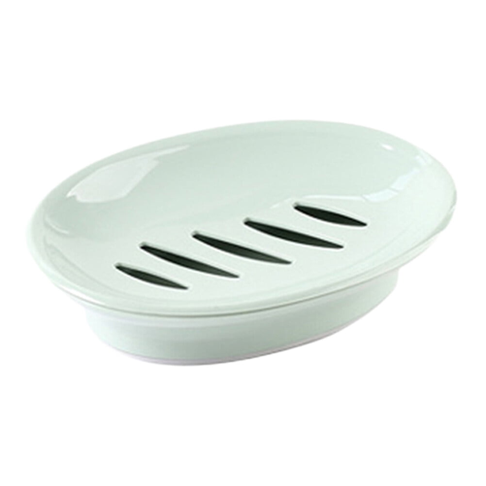 Round Soap Dish Double Draining Soap Dish Green Soap Dish Bathroom ...