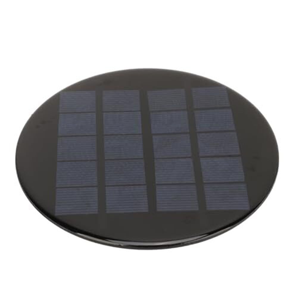 Round Solar Panels 120 mm 1.1 W 5 V Lightweight Polycrystalline silicon ...