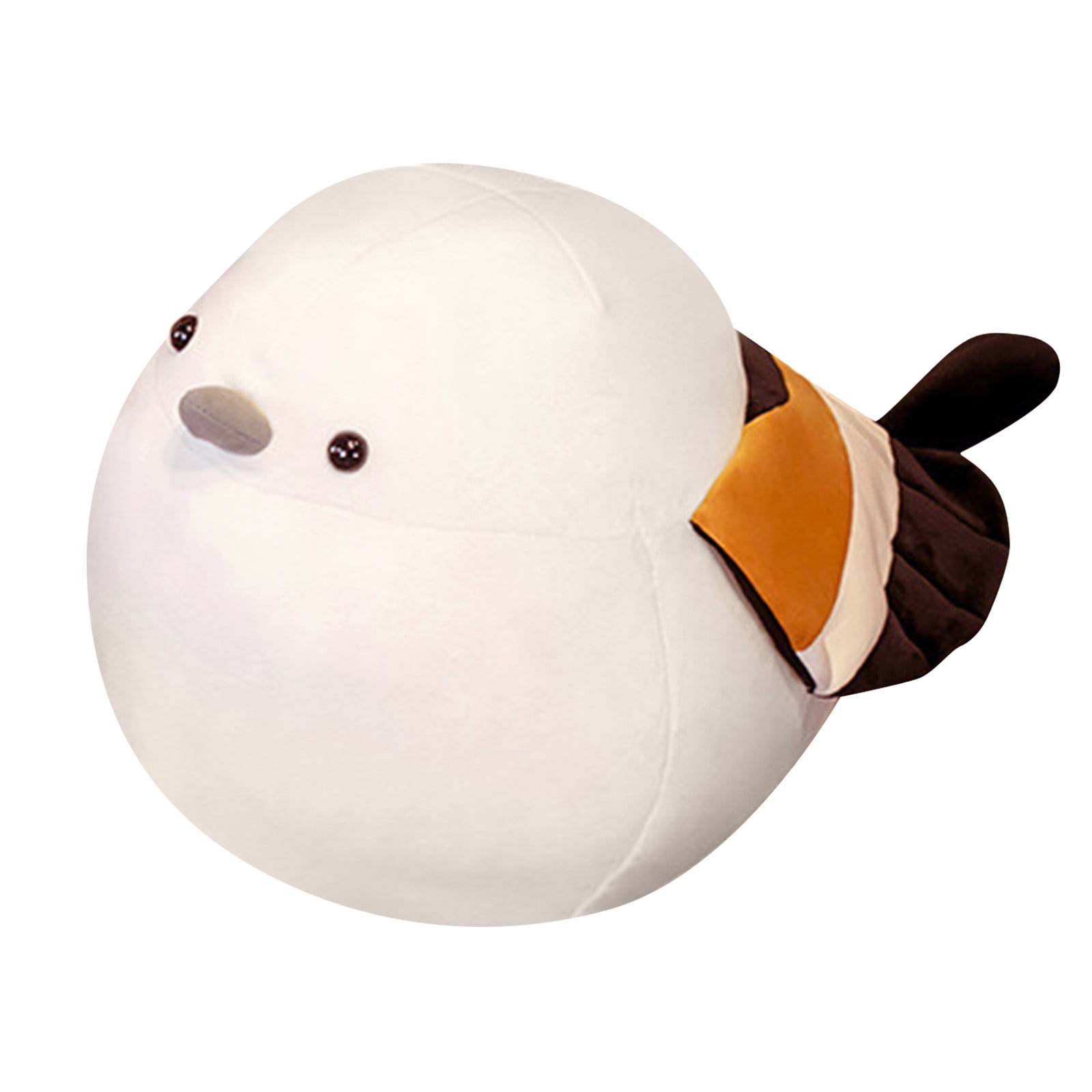 Round Sparrow Cute Plush Toys Soft Stuffed Animal Lifelike Bird Doll ...