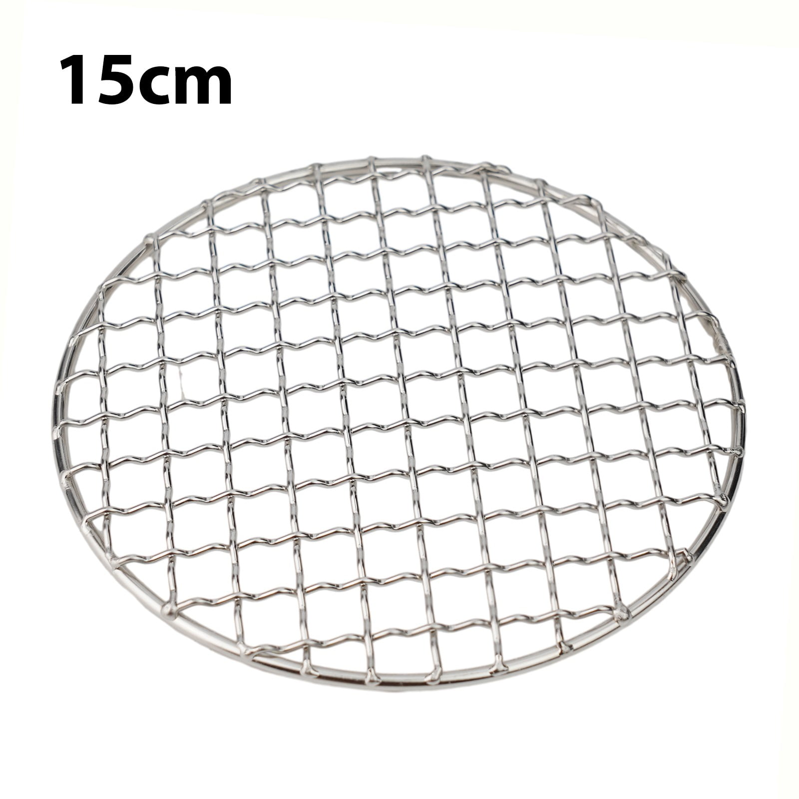 Round Stainless Steel BBQ Mesh Non-Stick Korean BBQ Mesh Bacon/BBQ Tool ...
