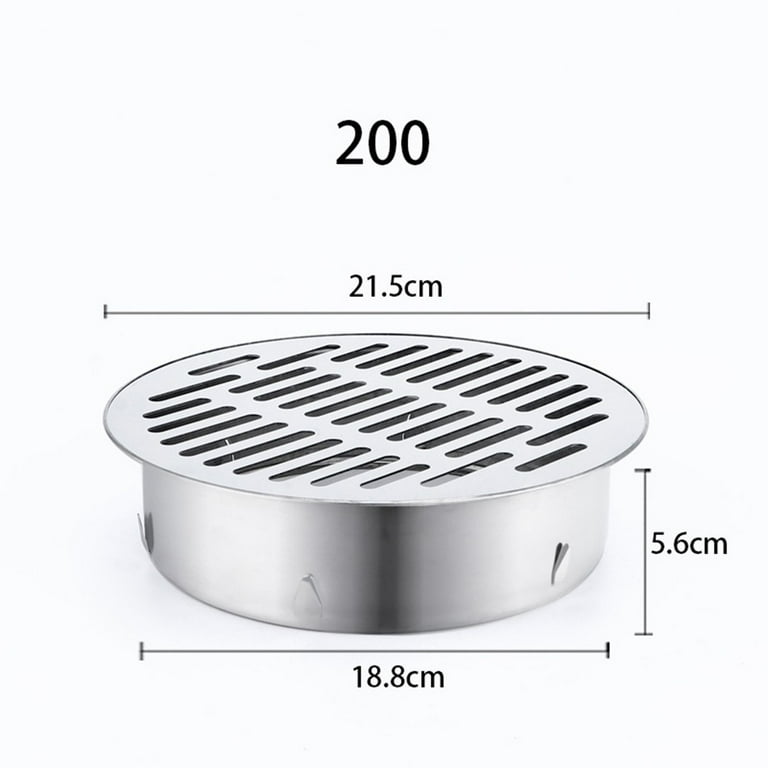 Round Floor Drain Cover Bath Care Stainless Steel Round Plain Beeded