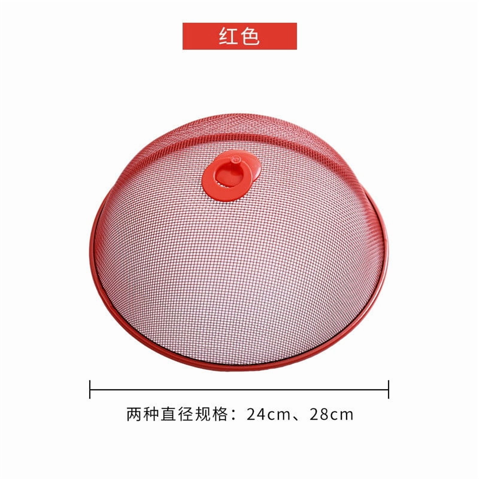 Round Stainless Steel Plate Cover Food Protector for Dining Table ...