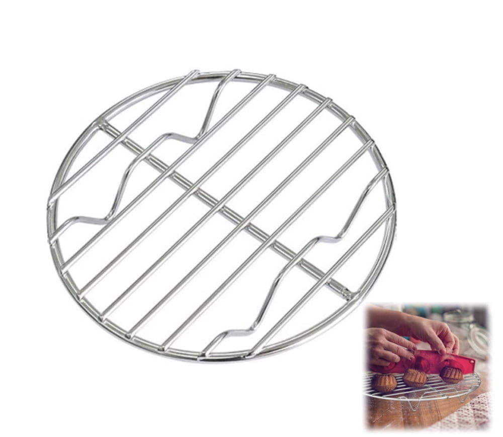 Round Stainless Steel Roasting Rack,Baking Steaming Rack,BBQ Grill Rack ...