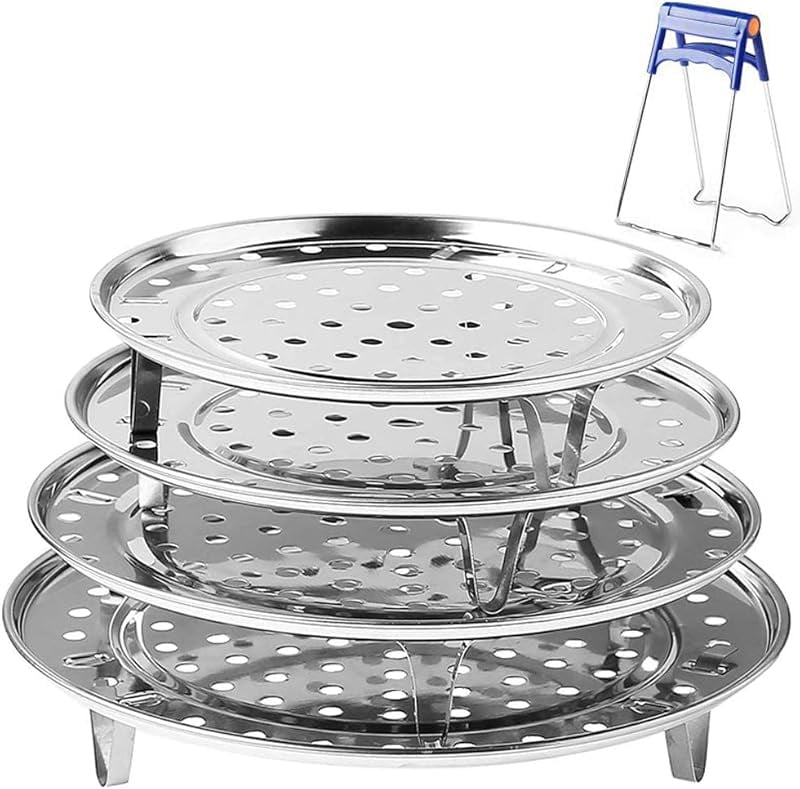 MY Round Stainless Steel Steamer Rack 7.6" 8.5" 9.33" 10.23" Inch ...