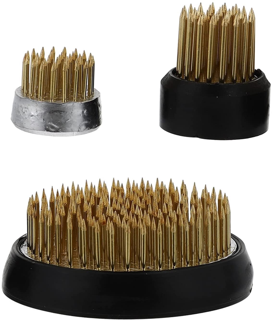 Round Stand 3pcs Flower Frog Flower Metal Arranging Frog Round Spiky ...