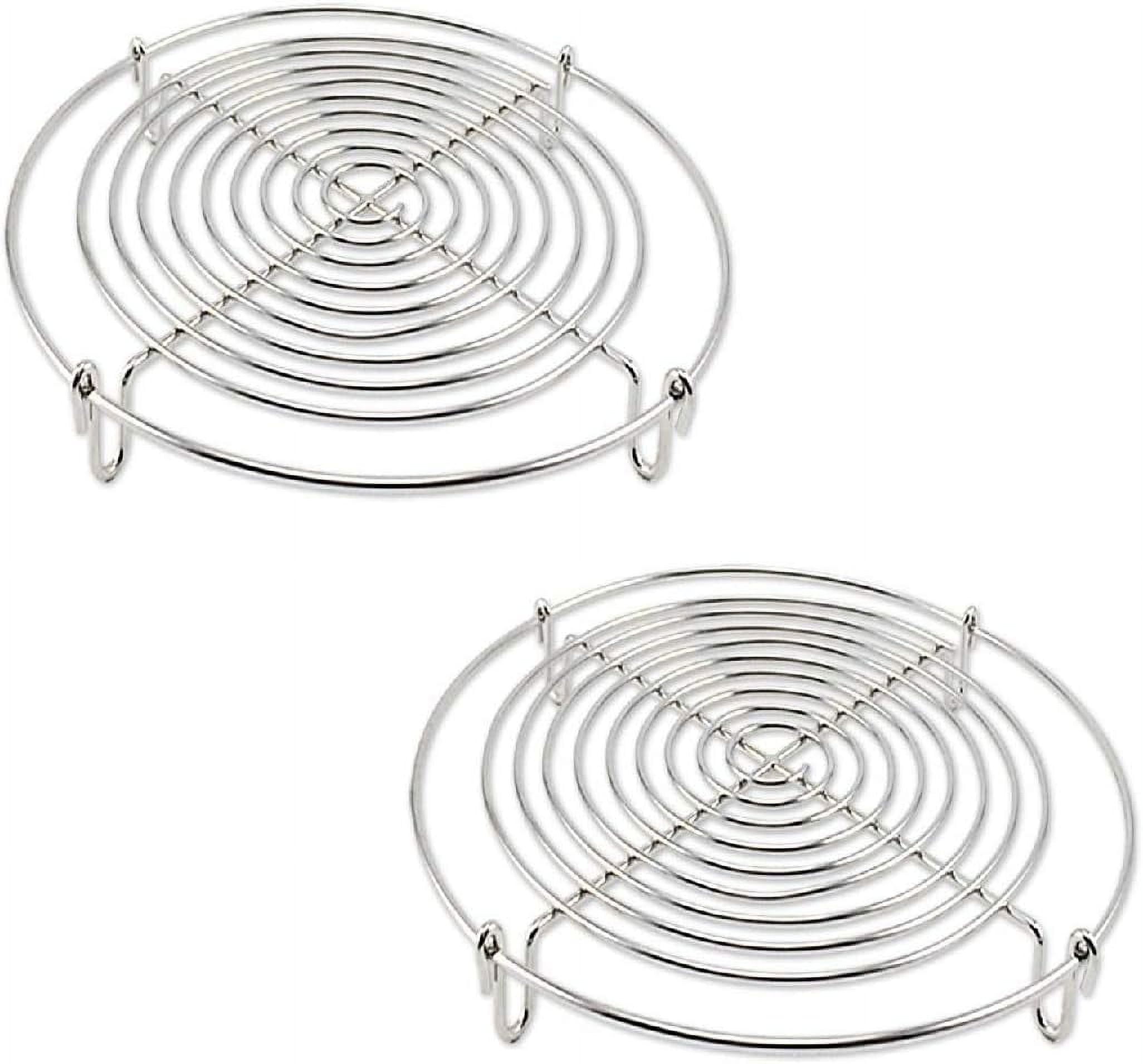 Round Steamer Rack and Cooling Rack,Wire Steamer Kettle Rack Holder Fit ...