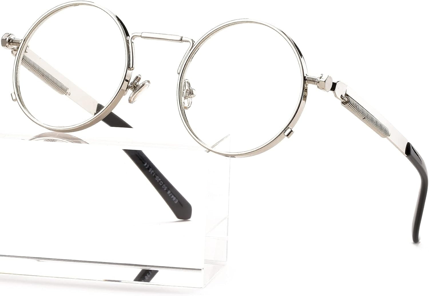 Round Steampunk Sunglasses Circle Lennon Glasses Gothic Metal Frame 100 ...