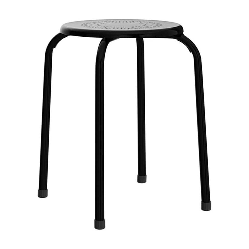 Round Steel Stool, Stackable 17.5-Inch Backless Nesting Stool with ...