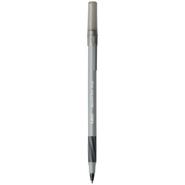BIC Round Stic Grip Xtra Comfort Ballpoint Pen, Easy-Glide, Stick ...