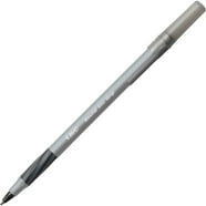 Round Stic Xtra Life Ballpoint Pen Xtra-Value Pack, Stick, Medium 1 Mm, Black Ink, Black Barrel ...