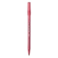 Round Stic Xtra Life Ballpoint Pen, Stick, Medium 1 Mm, Red Ink ...