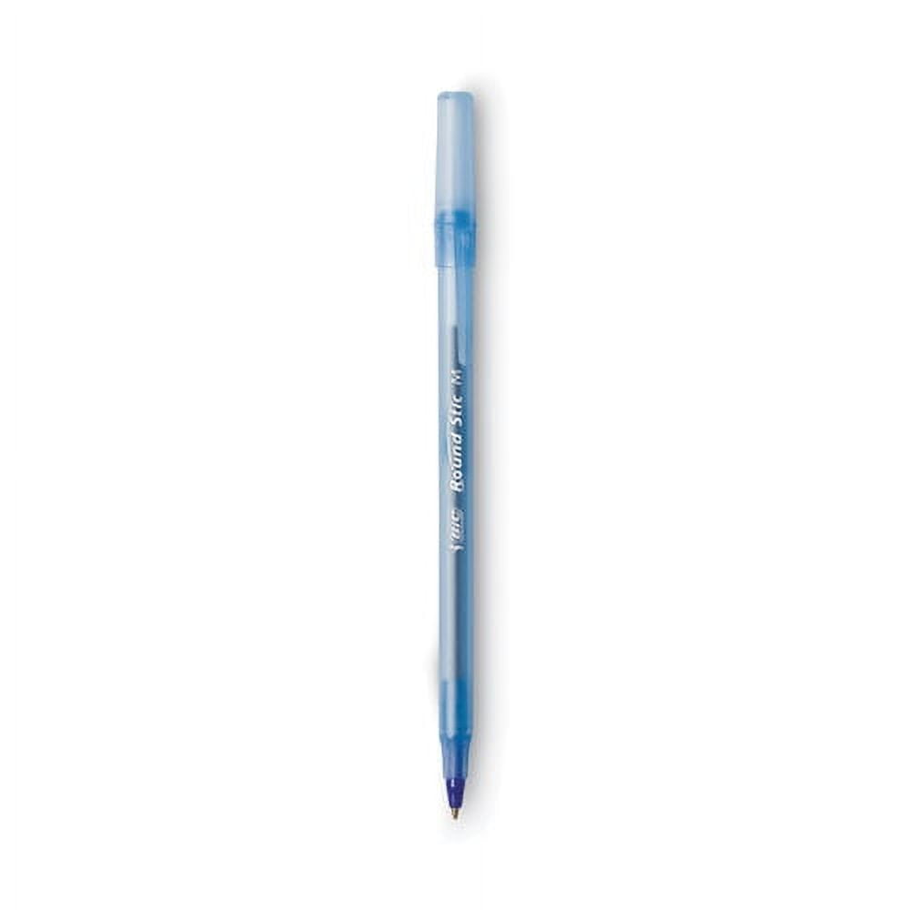 Round Stic Xtra Life Ballpoint Pen Value Pack, Stick, Medium 1 Mm, Blue ...