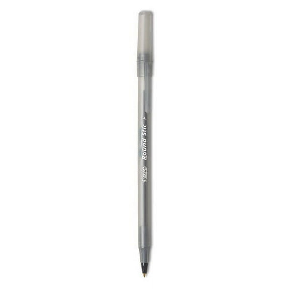 Round Stic Xtra Precision Ballpoint Pen, Stick, Fine 0.8 Mm, Black Ink ...