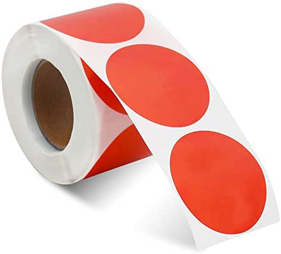 Round Sticker 2 Inch Red Circle Labels for Valentines Day Party ...