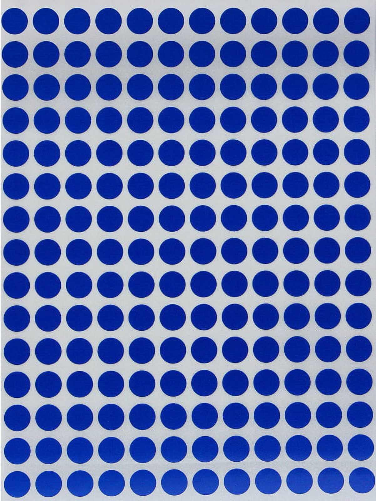 Round Stickers ¼” 8mm Sticker Dots in Blue, 900 Pack by Royal Green ...