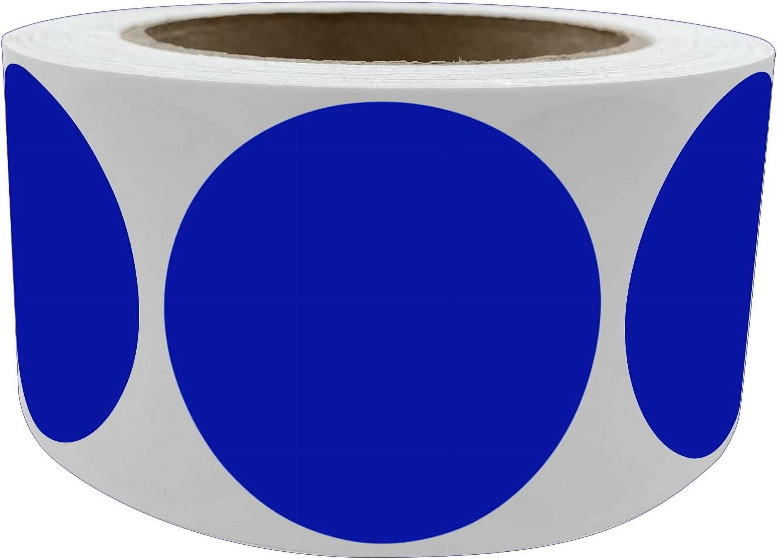 Round Stickers dots 2 inch Diameter - Blue Stickers in a roll - 5cm ...