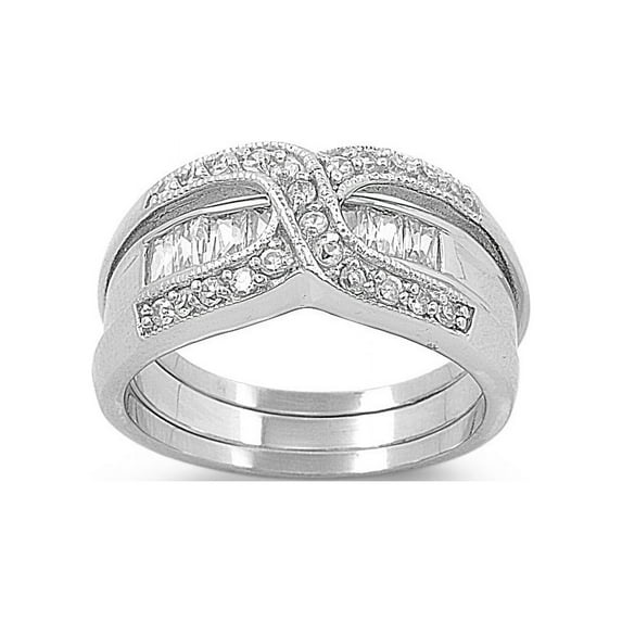 Round Stones Pave Infinity with Invisible Set Stones Cubic Zirconia ...