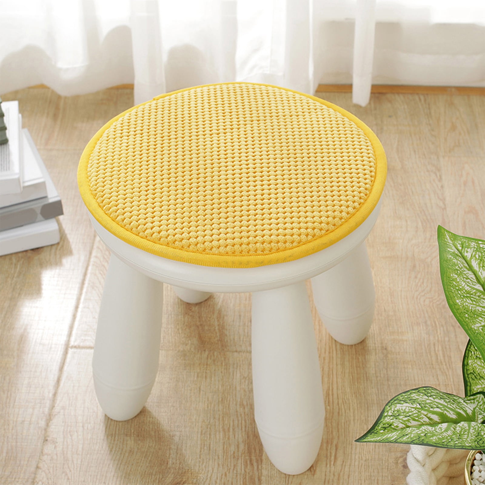 Round Stool Cushion - 12/14/16/18/10inch Chair Cushions with Ties for ...