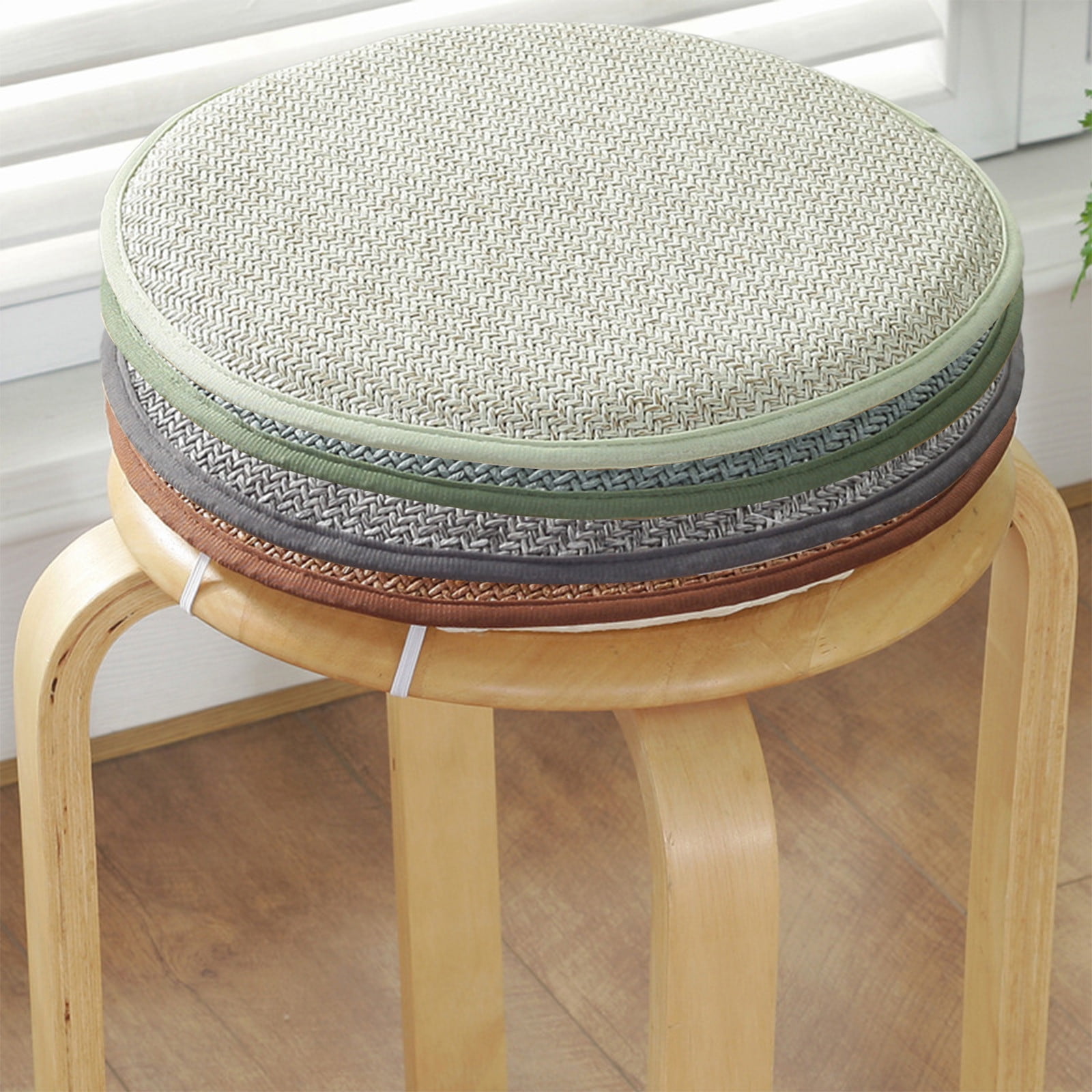Round Stool Cushion, Solid Wood Chair, Seat Pad, Ergonomic Support ...