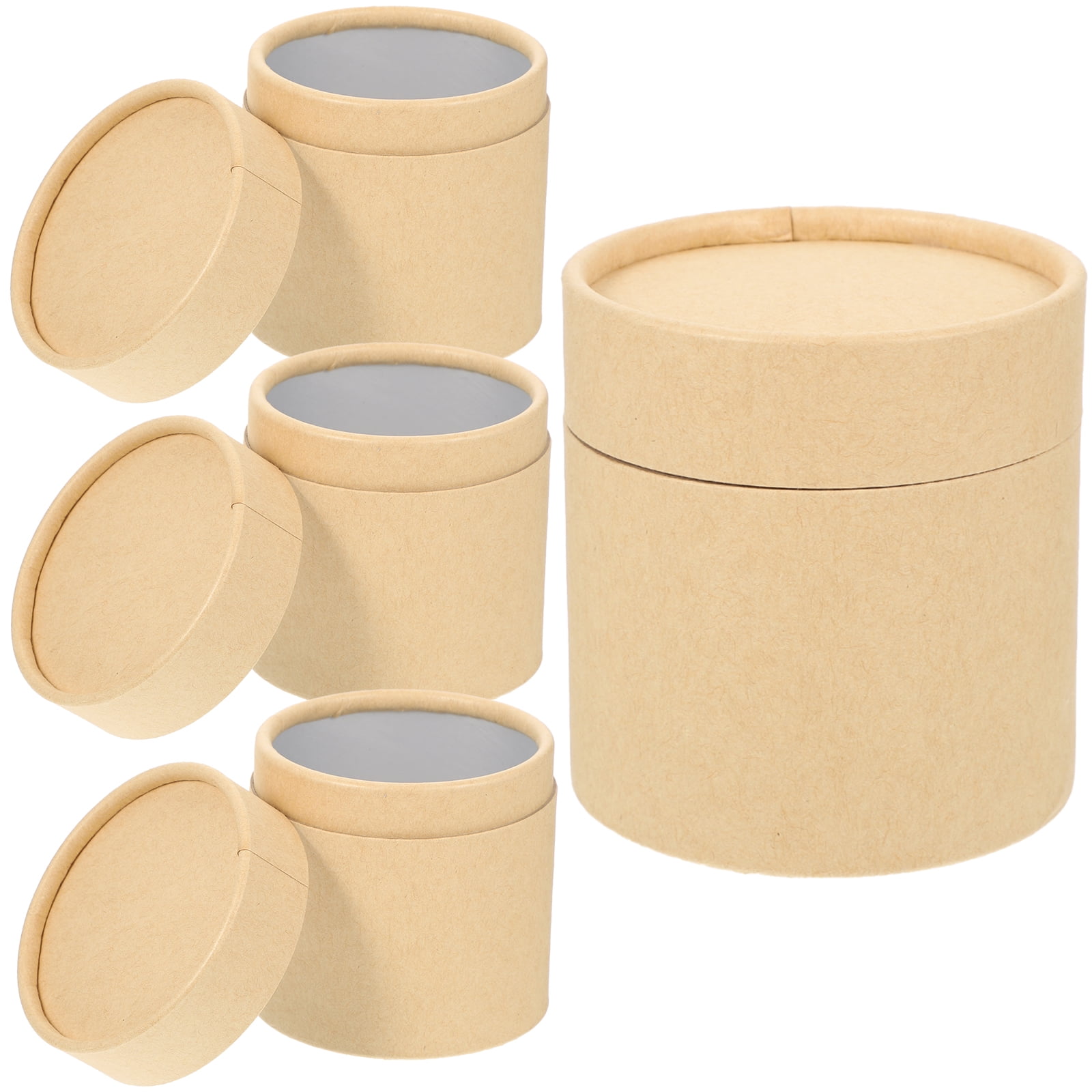Round Storage Tank Thickened Jar Cardboard Tubes 4 Pcs Multifunction ...