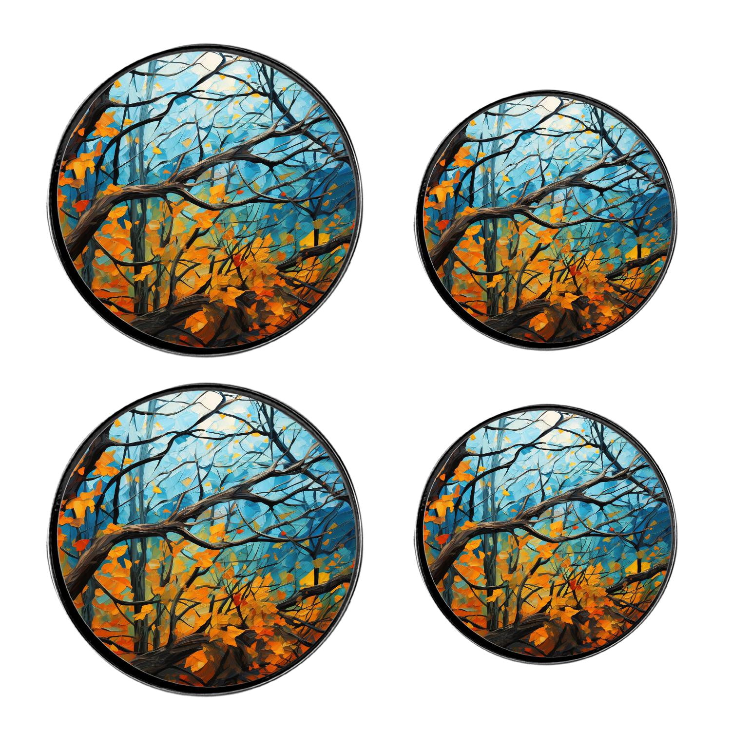 Round Stove Burner Covers 4 Pcs Decorative Gas Stove Burner Cover 8Inch ...