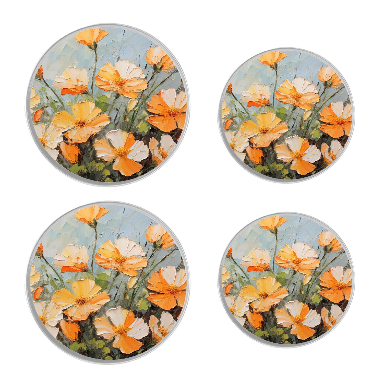 Round Stove Burner Covers 4 Pcs Metal Electric Stove Burner Covers ...