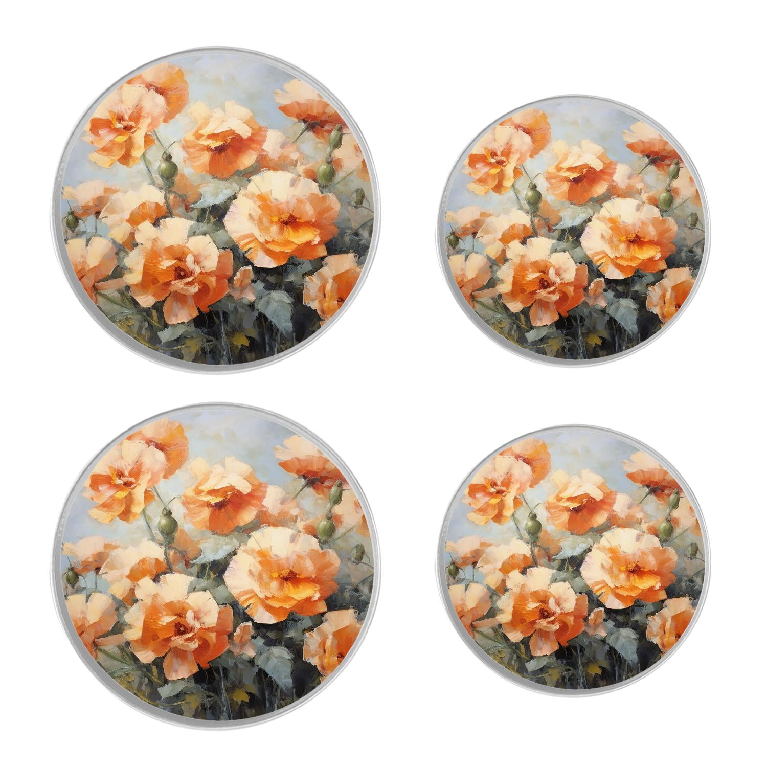 Round Stove Burner Covers 4 Pcs Metal Electric Stove Burner Covers ...
