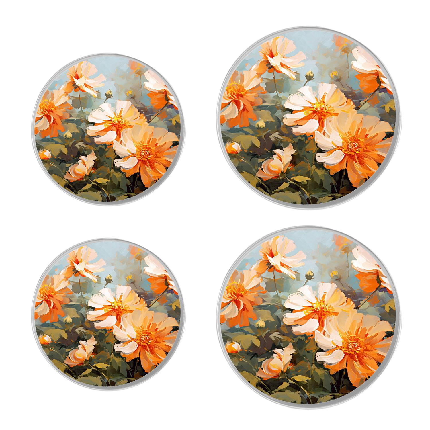 Round Stove Burner Covers 4 Pcs Metal Electric Stove Burner Covers ...