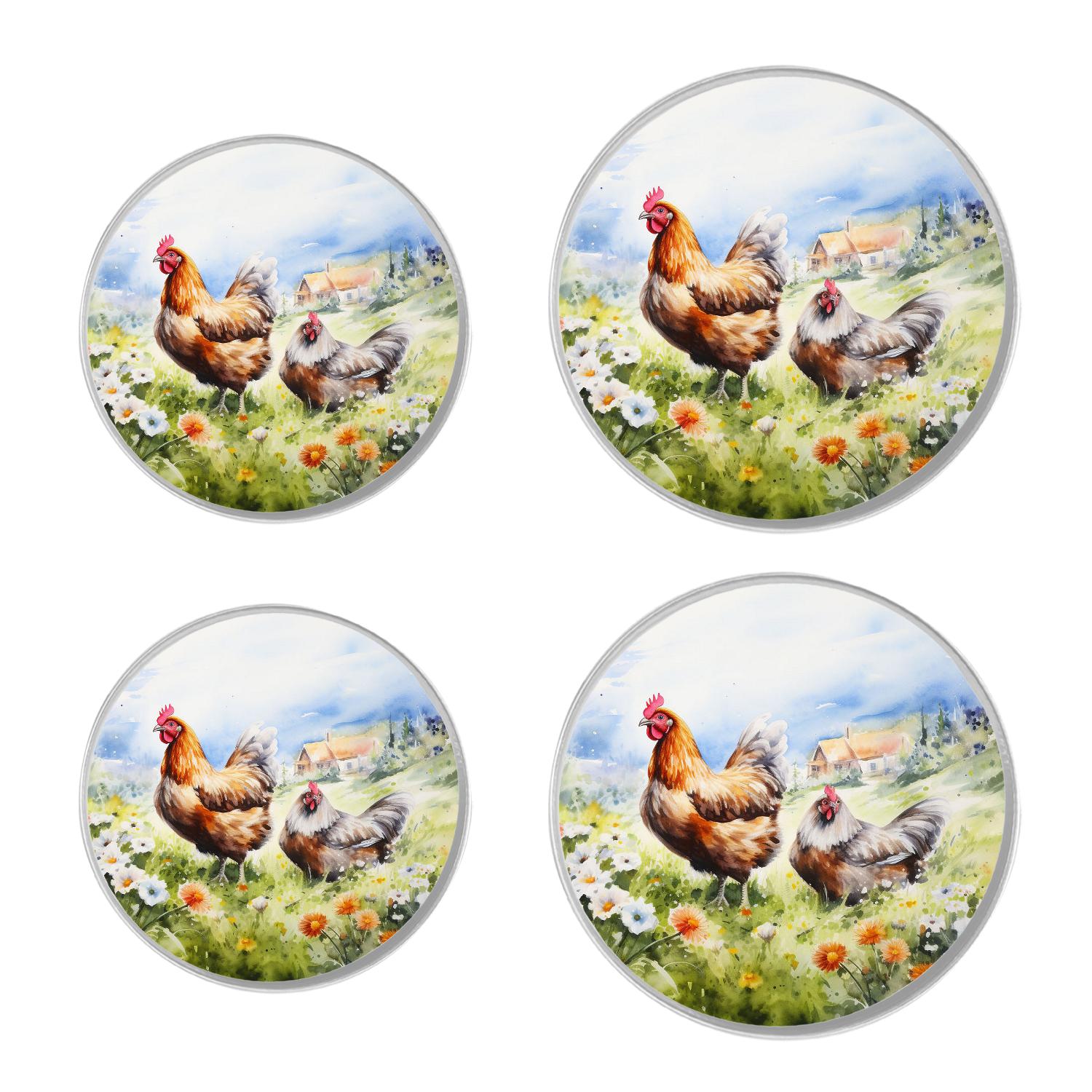 Round Stove Burner Covers 4 Pcs Metal Electric Stove Burner Covers ...