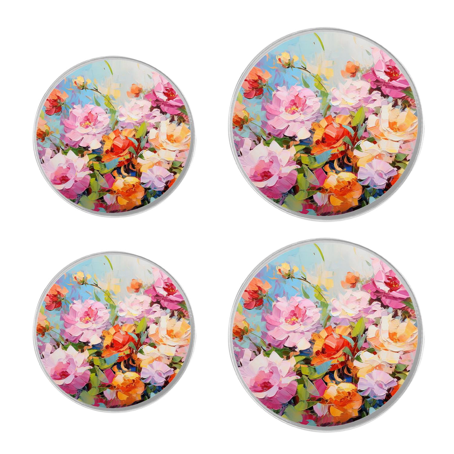 Round Stove Burner Covers 4 Pcs Metal Electric Stove Burner Covers ...