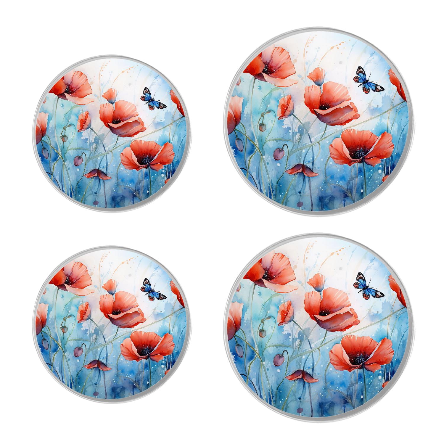 Round Stove Burner Covers 4 Pcs Metal Electric Stove Burner Covers ...