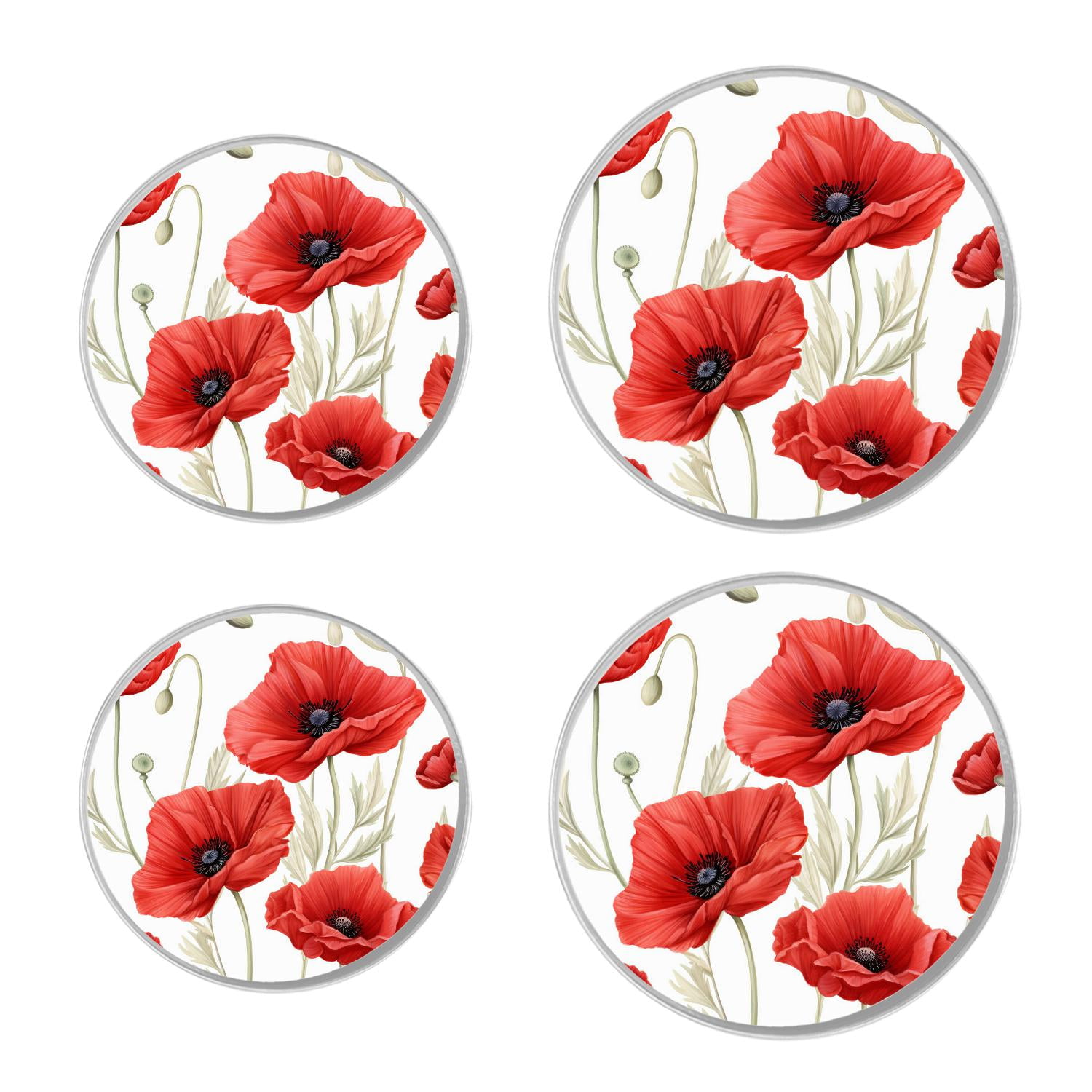 Round Stove Burner Covers 4 Pcs Metal Electric Stove Burner Covers ...