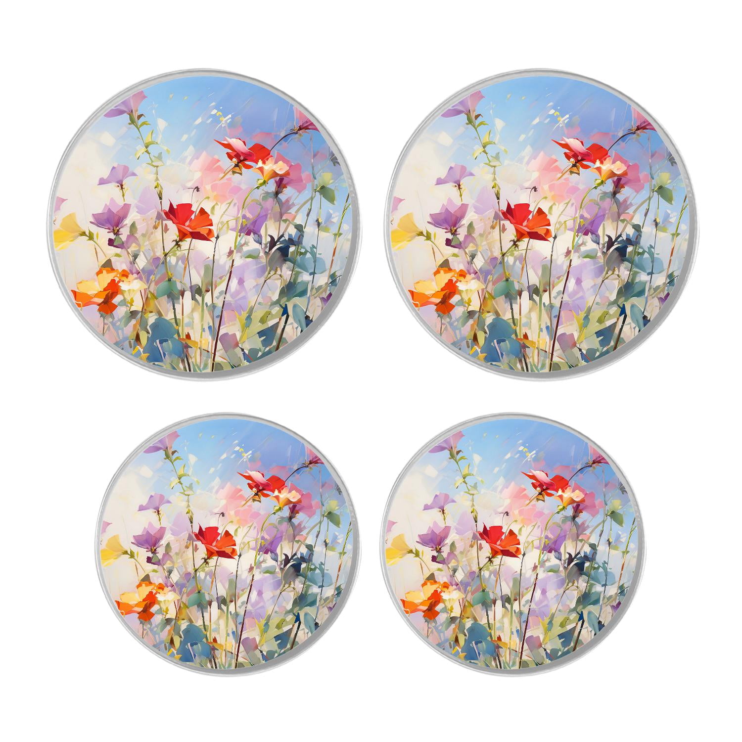 Round Stove Burner Covers 4 Pcs for Metal Gas Stove Burner Cover 8Inch ...