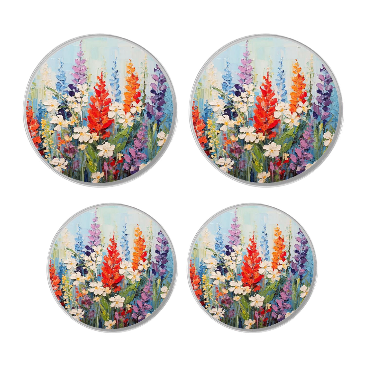 Round Stove Burner Covers 4 Pcs for Metal Gas Stove Burner Cover 8Inch ...