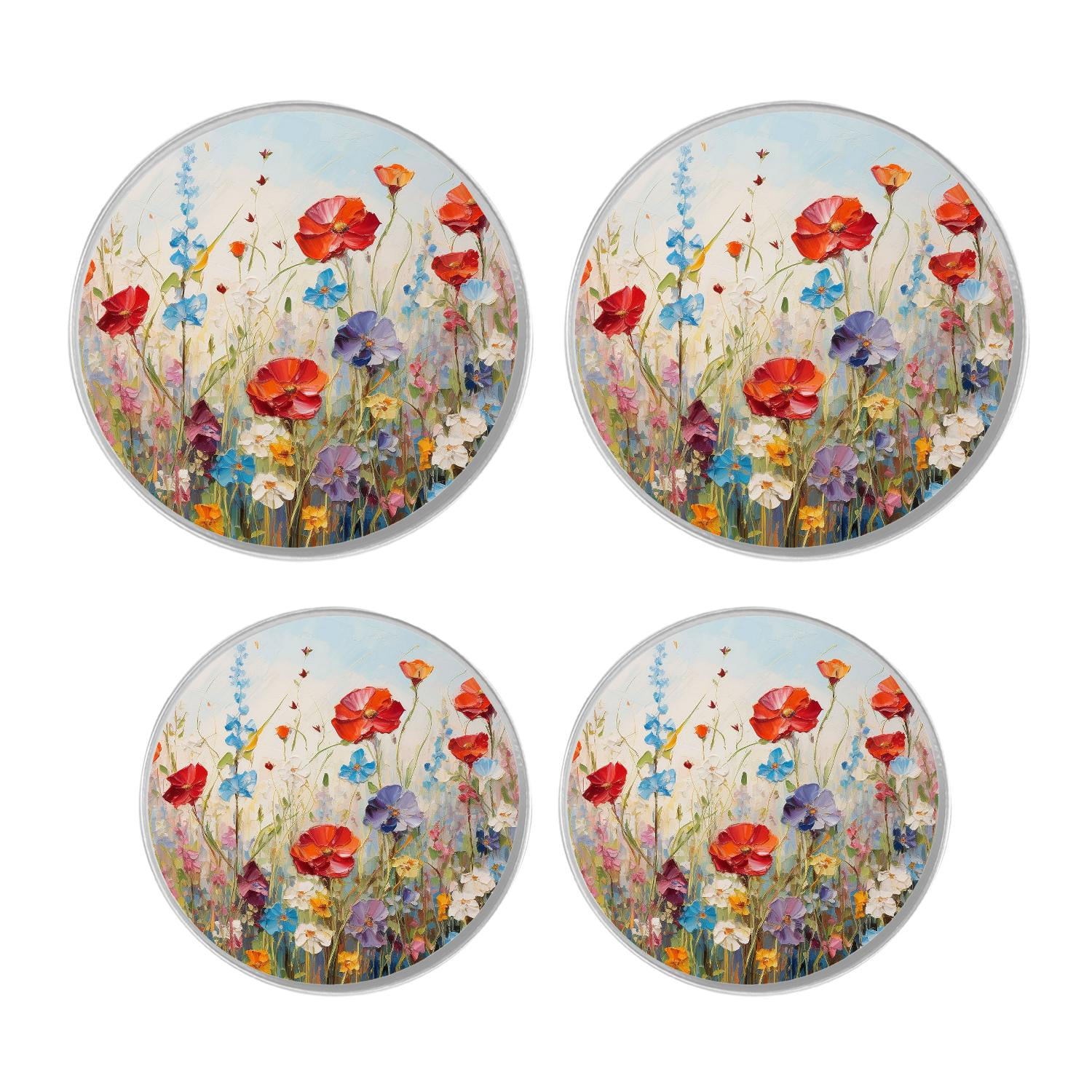 Round Stove Burner Covers 4 Pcs for Metal Gas Stove Burner Cover 8Inch ...