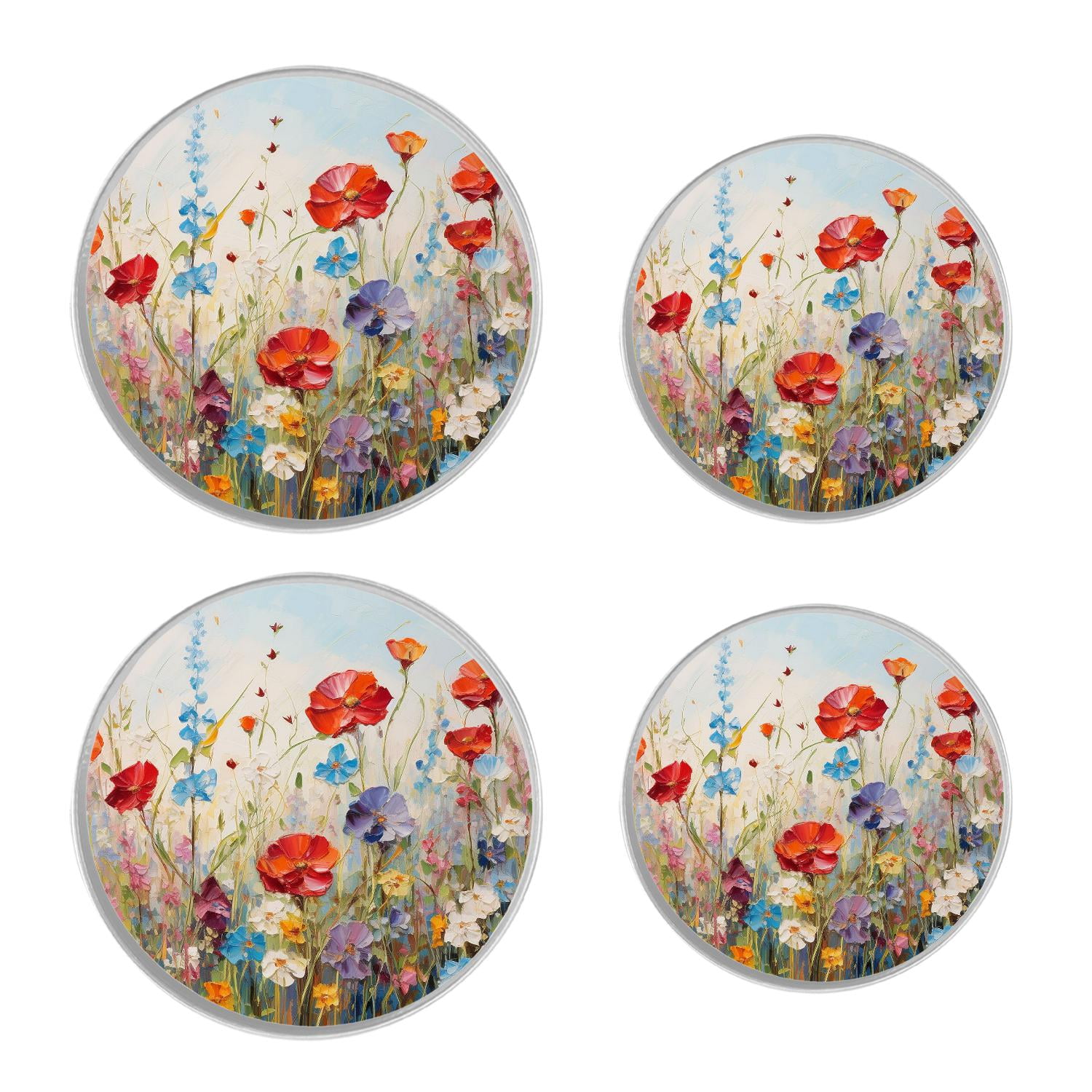 Round Stove Burner Covers 4 Pcs for Metal Gas Stove Burner Cover 8Inch ...