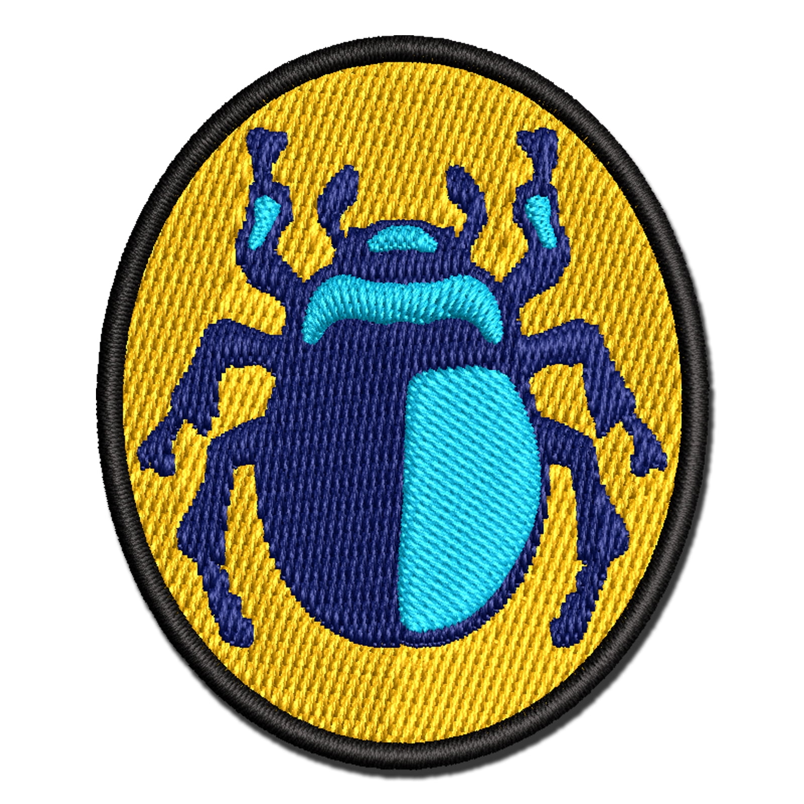 Round Striped Potato Beetle Bug Insect Applique Multi-Color Embroidered ...