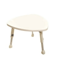 BEJOLO C Shaped Side Table with Wheels, Adjustable Height Tea Table ...