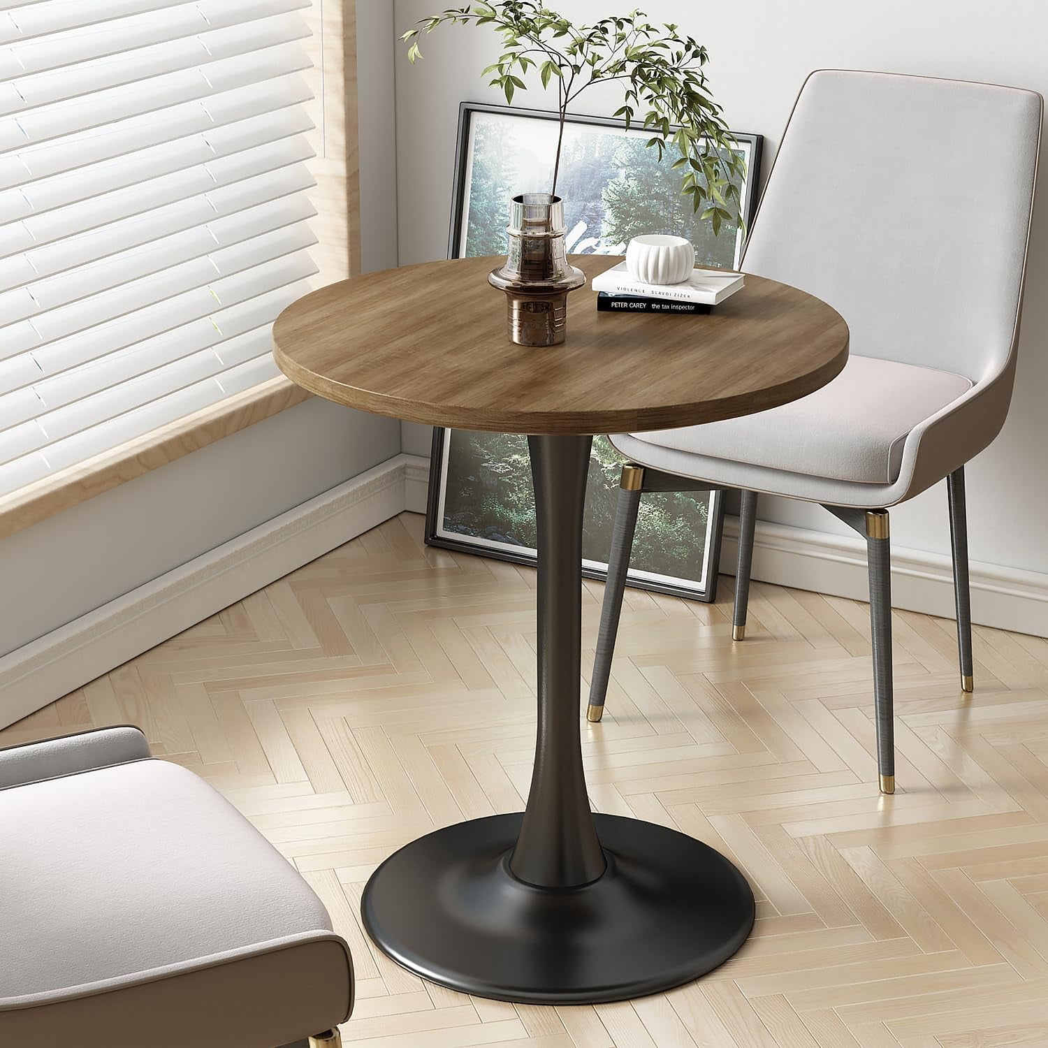 Round Table Modern Dining Table Tulip Round Kitchen Table Mid Century ...