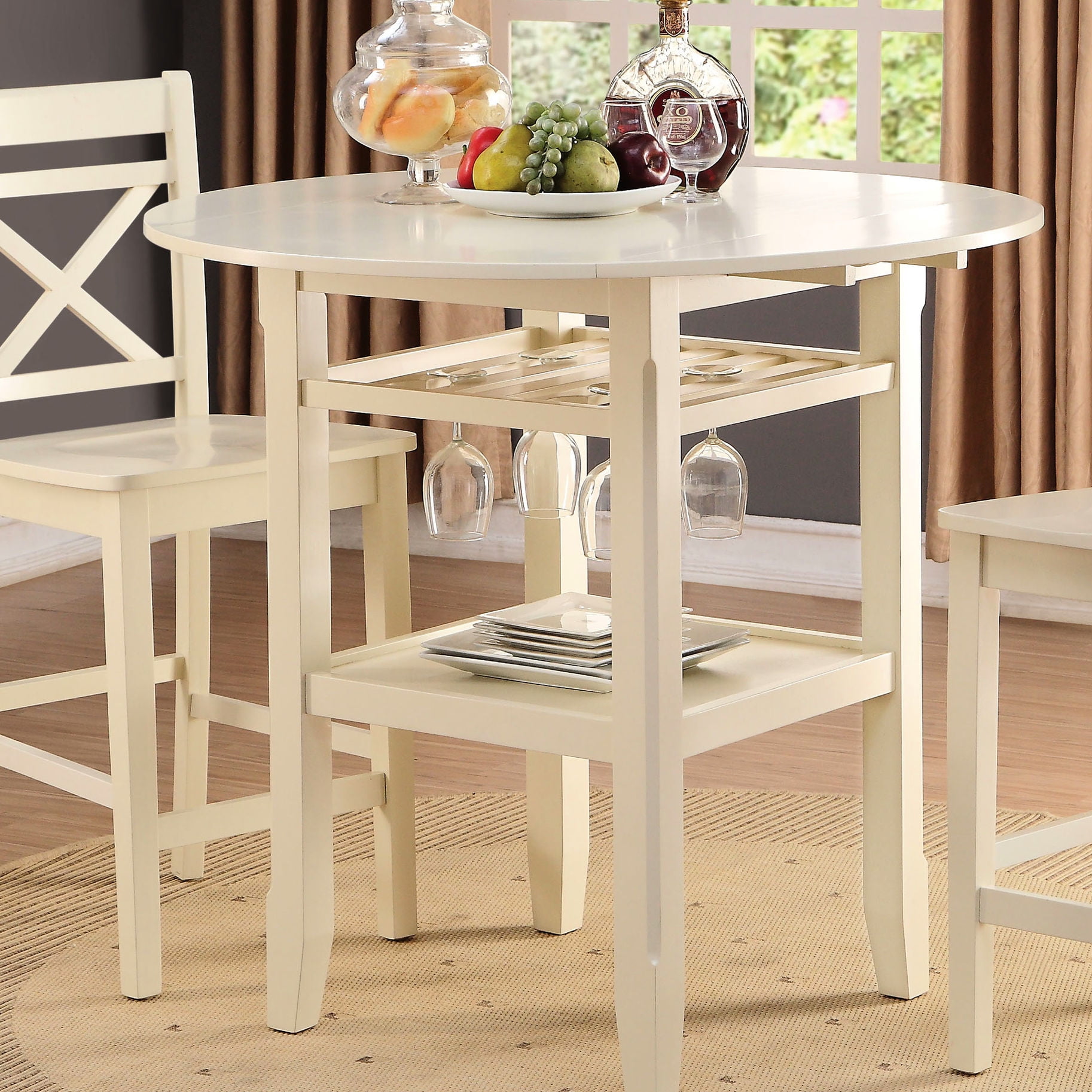 Round Table Shape + Space - Saving Feature" - "Compact Dining Rooms ...