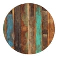 Round Table Top 31.5 Inch Reclaimed Wood, Solid Wood Replacement Table ...
