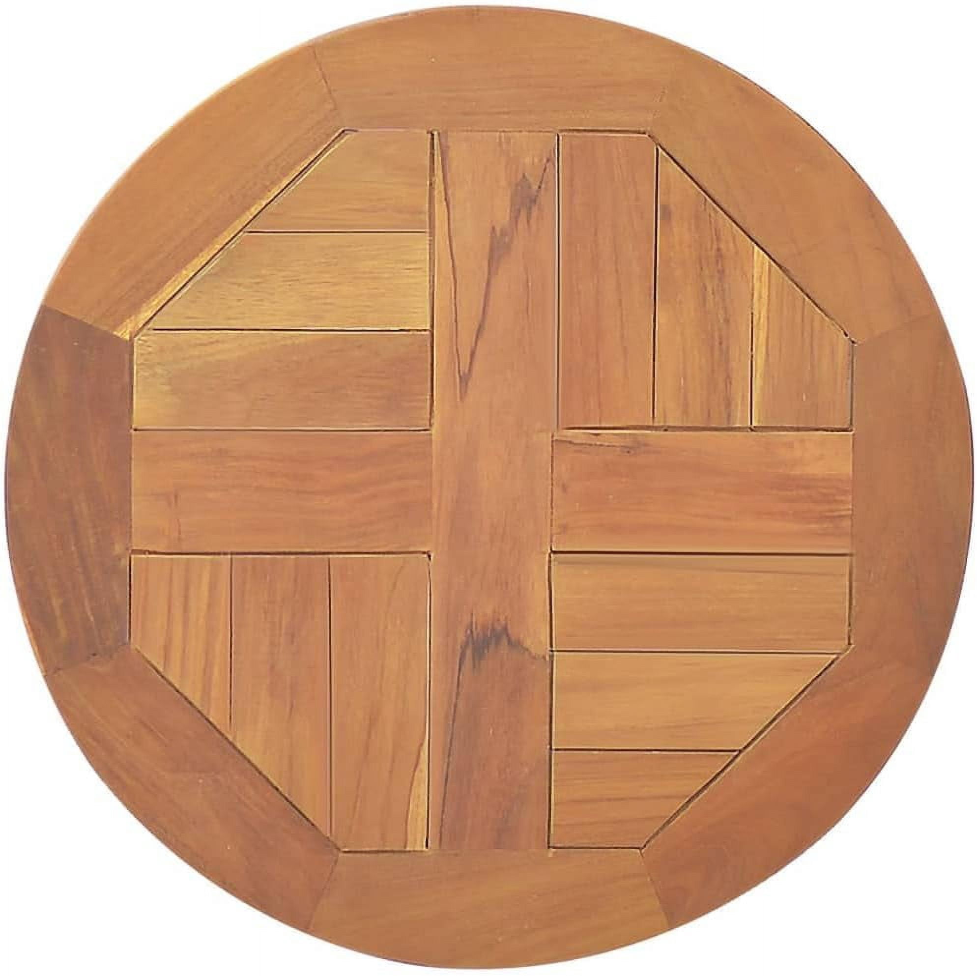 Round Table Top Solid Teak Wood, Replacement Table Top, Wooden Desk Top ...